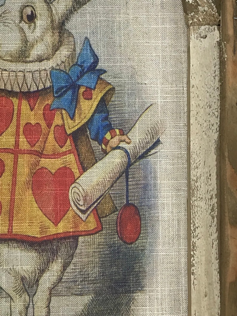 White Rabbit Wall Art 14 X 22 Arch Window | Etsy