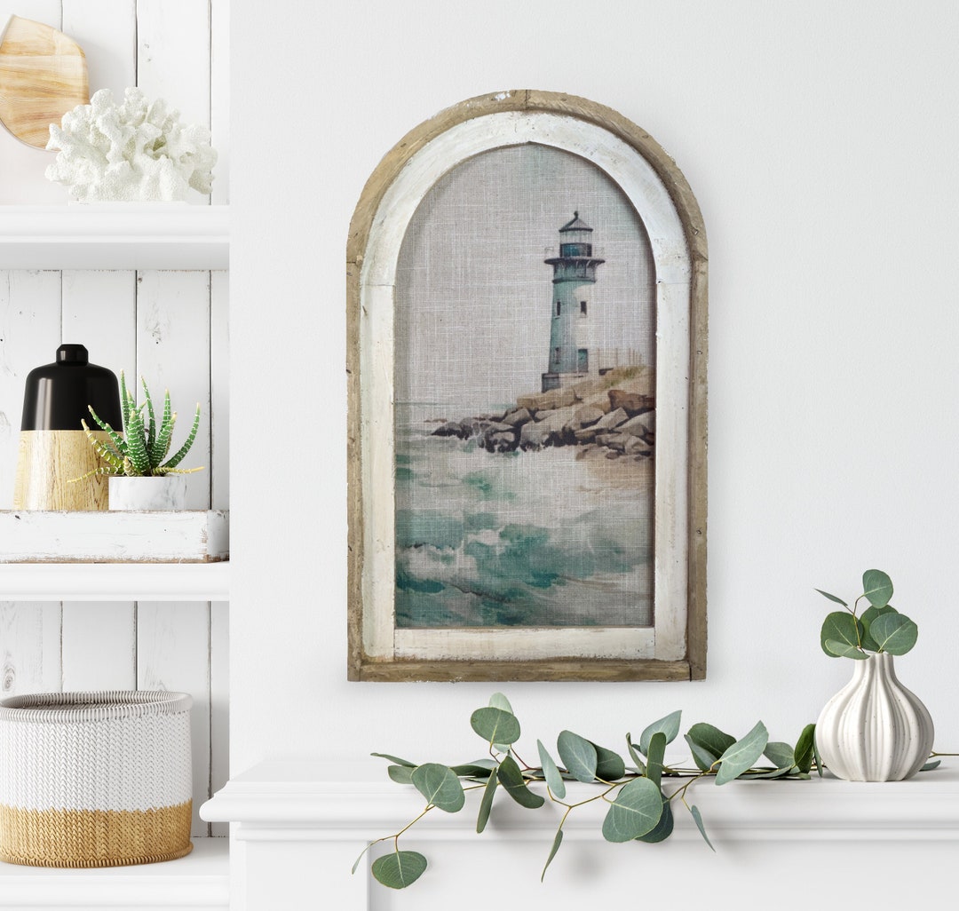 Lighthouse Wall Decor | Coastal Wall Decor | Bathroom Wall Decor ...