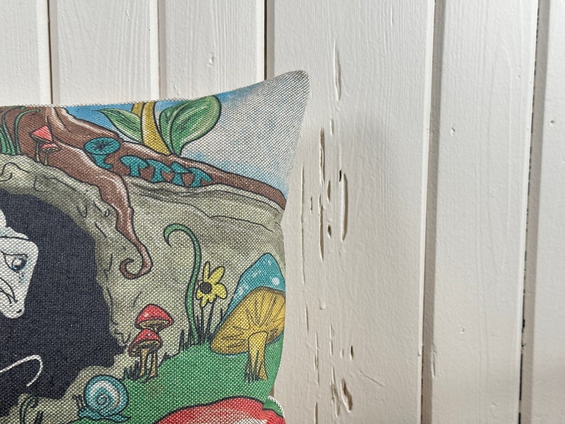 White Rabbit Pillow Eclectic Decor Lumbar Pillow - Etsy