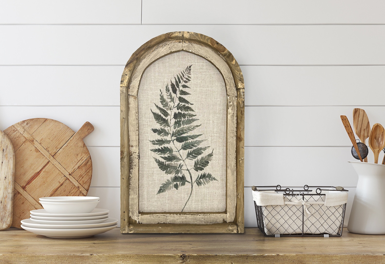 Green Fern Wall Decor Farmhouse Decor Rustic Decoration - Etsy