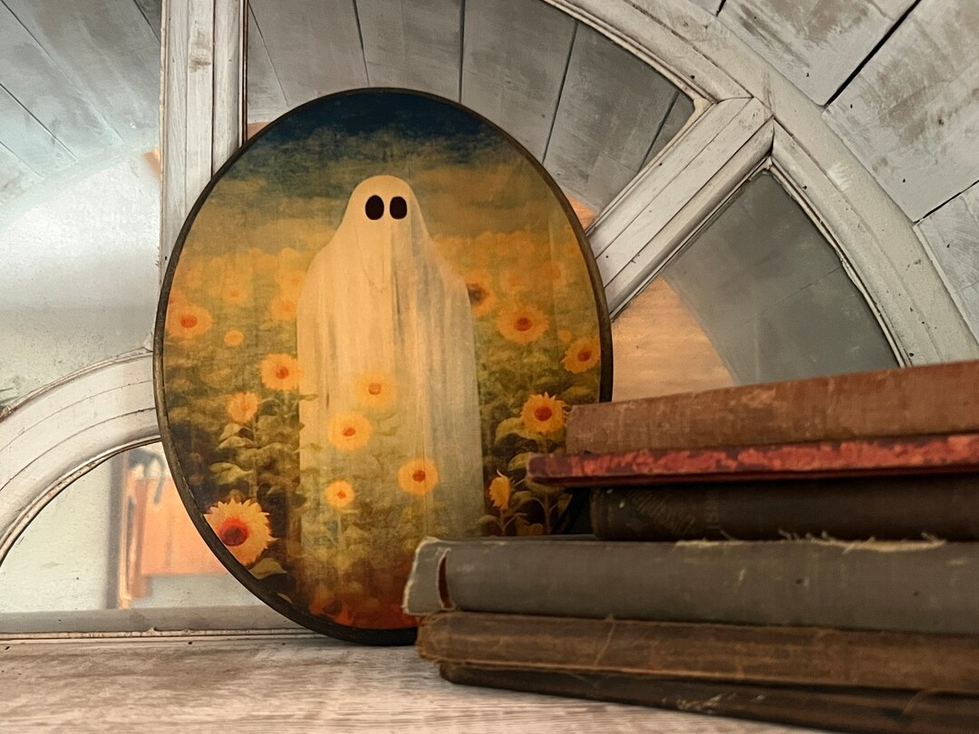 Ghost Wall Decor Eclectic Art Cottagecore Wall Decor 8 X 10 Solid Wood ...