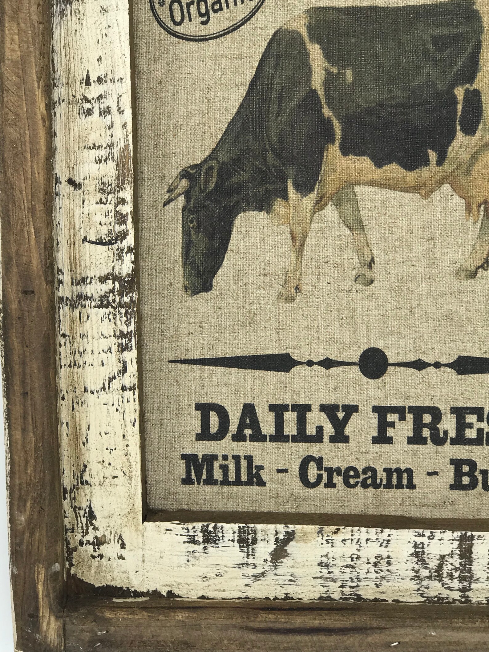 Cow Wall Art 14 X 22 Arch Window Frame Linen | Etsy