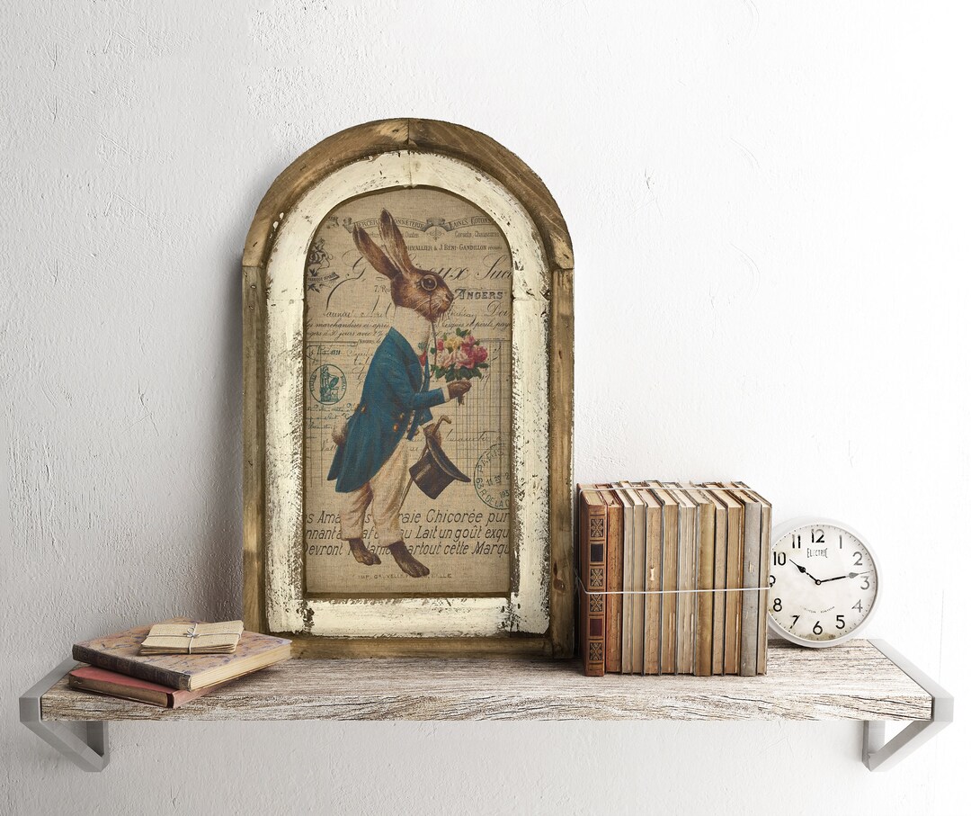 Farmhouse Wall Decor | 14" X 22" | Rabbit Wall Art I Nursery Wall Decor ...