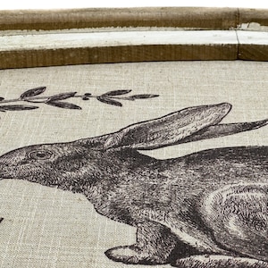 French Rabbit Wall Art | 20" X 36" | Modern Farmhouse Wall Decor ...