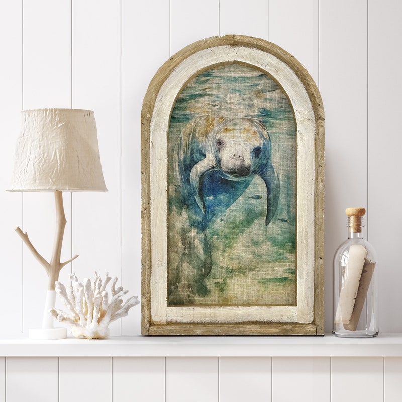 Manatee Art - Etsy