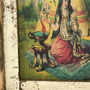 Gypsy Wall Art | 14" X 22" | Arch Window Frame | Linen Wall Hanging ...