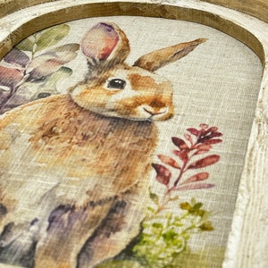 Spring Bunny Wall Decor | 14" X 22" | Rabbit Wall Art | Nursery Wall ...