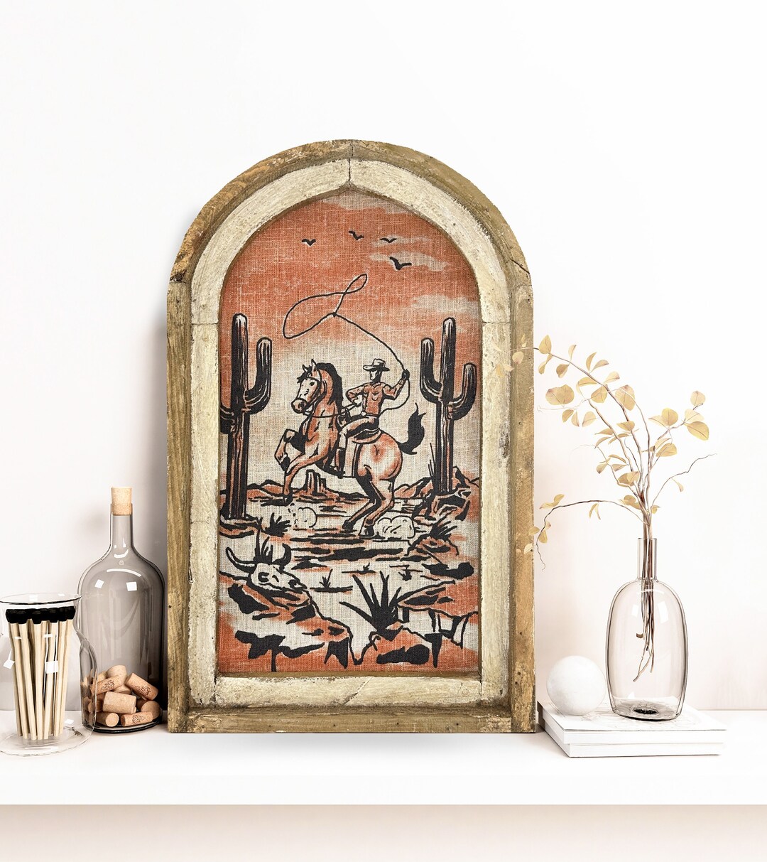 Framed Cowboy Poster | 14" X 22" | Equestrian Wall Decor I Western ...