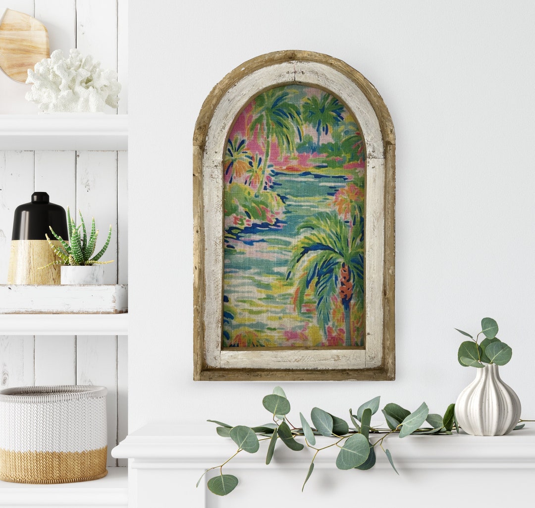 Palm Trees Wall Decor | Coastal Wall Decor | Tropical Bathroom Wall ...