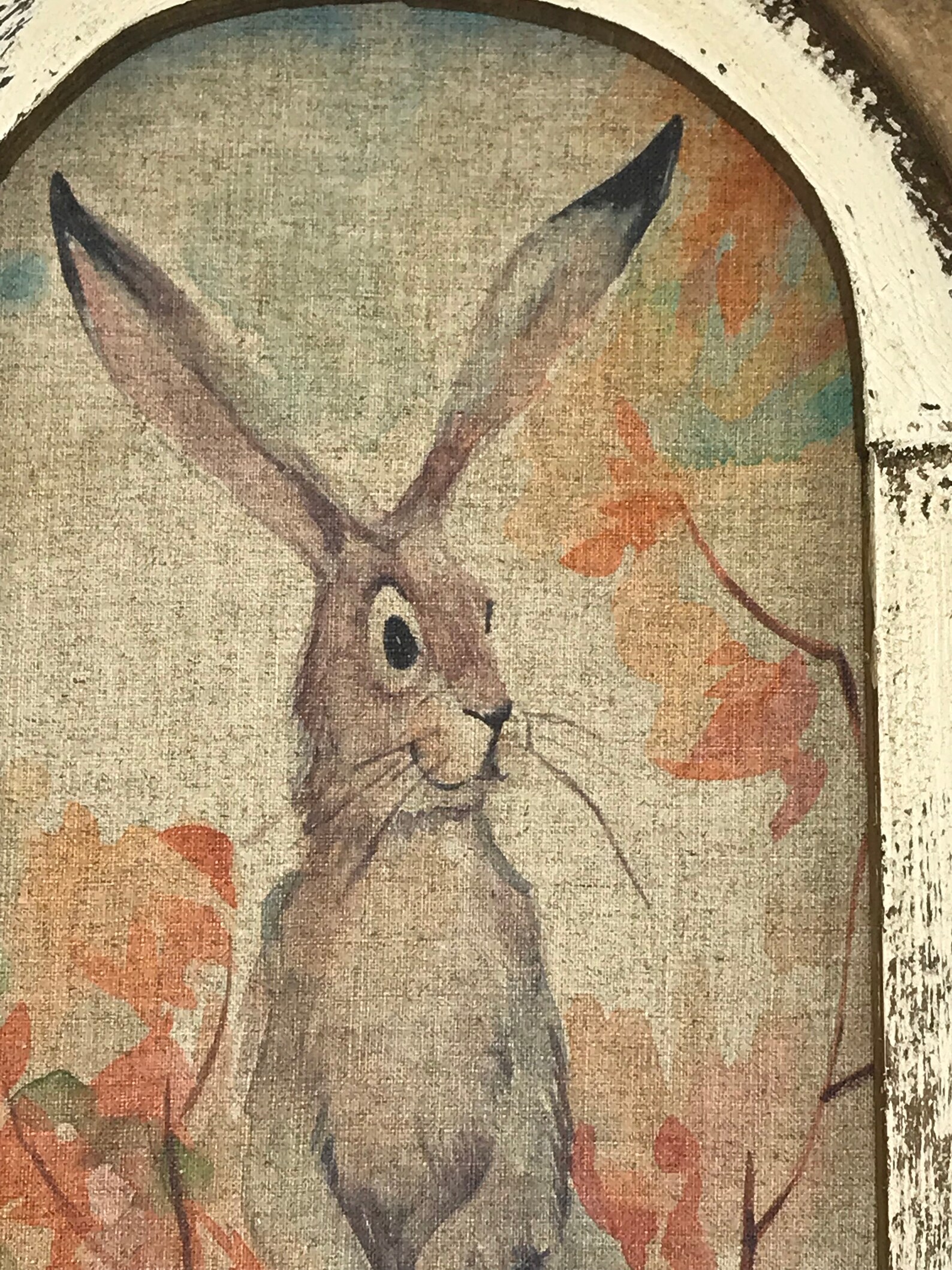 Bunny Wall Art 14 X 22 Arch Window Frame - Etsy