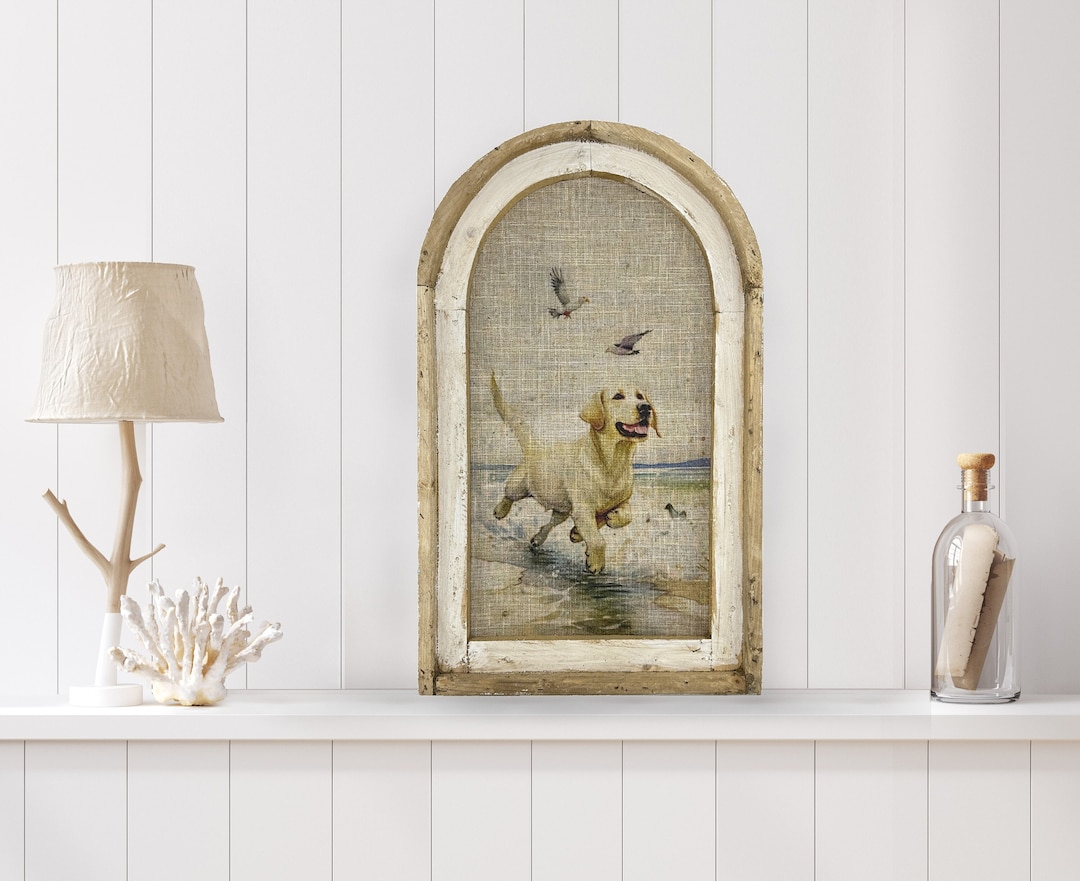 Yellow Lab Framed Art Print | Watercolor Labrador Gift | Handmade ...