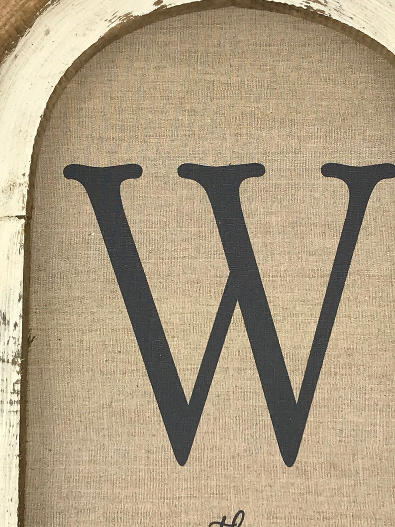 Monogram Wall Art Arch Window Frame Personalized Gift - Etsy