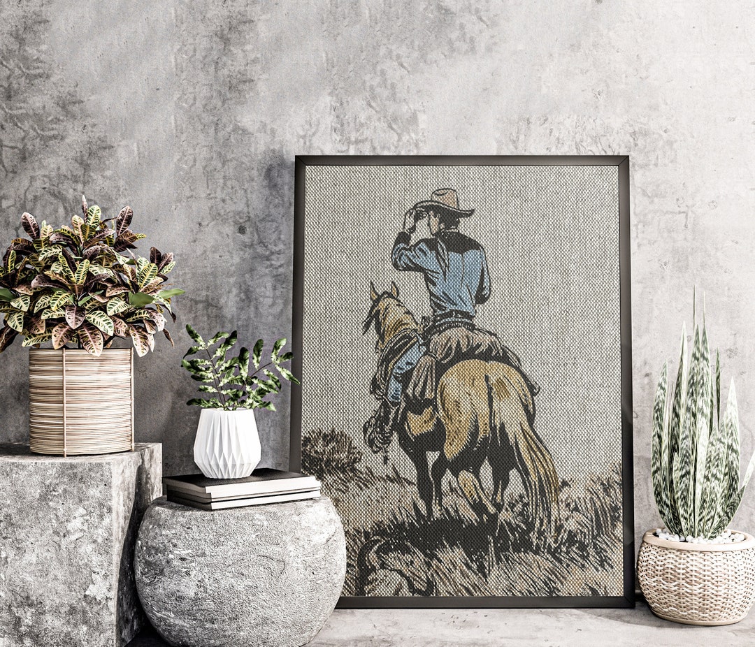 Western Art Print | Southwestern Decor | Cowboy Wall Art | UNFRAMED ...