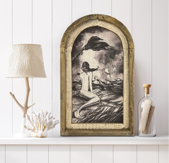 Siren Wall Decor 14 X 22 Mermaid Art Print - Etsy