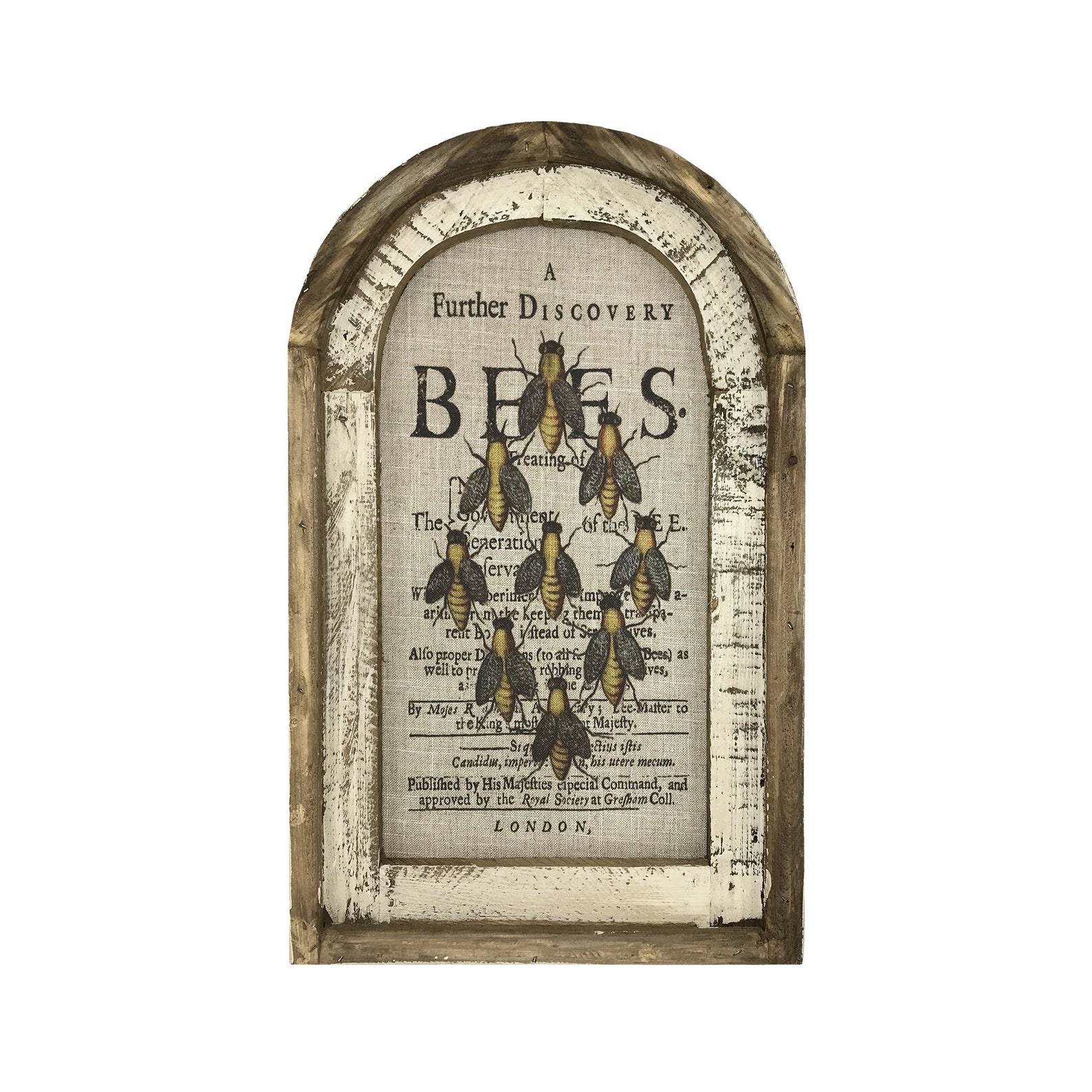 Bee Wall Decor Arch Window Frame Linen Wall Hanging | Etsy