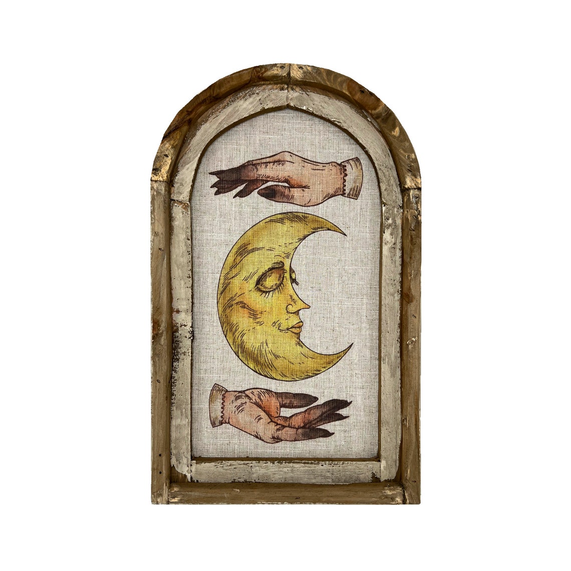 Half Moon Wall Art 14 X 22 Arch Window Frame | Etsy