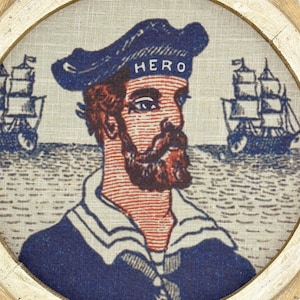 Ship Captain Wall Art | 20" X 20" | Coastal Wall Decor | Linen & Burlap ...