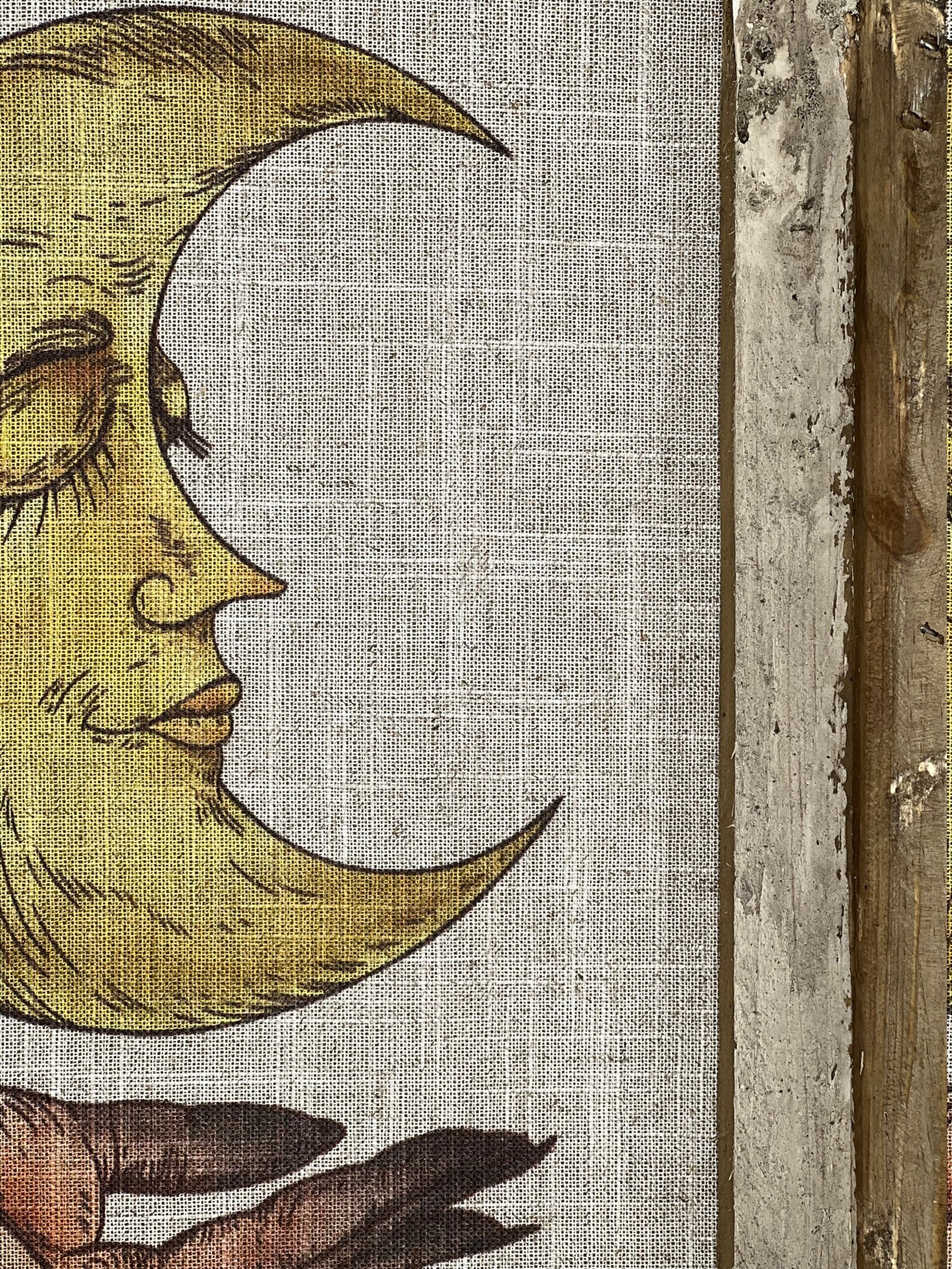 Half Moon Wall Art | 14" X 22" | Arch Window Frame | Linen Wall Hanging ...