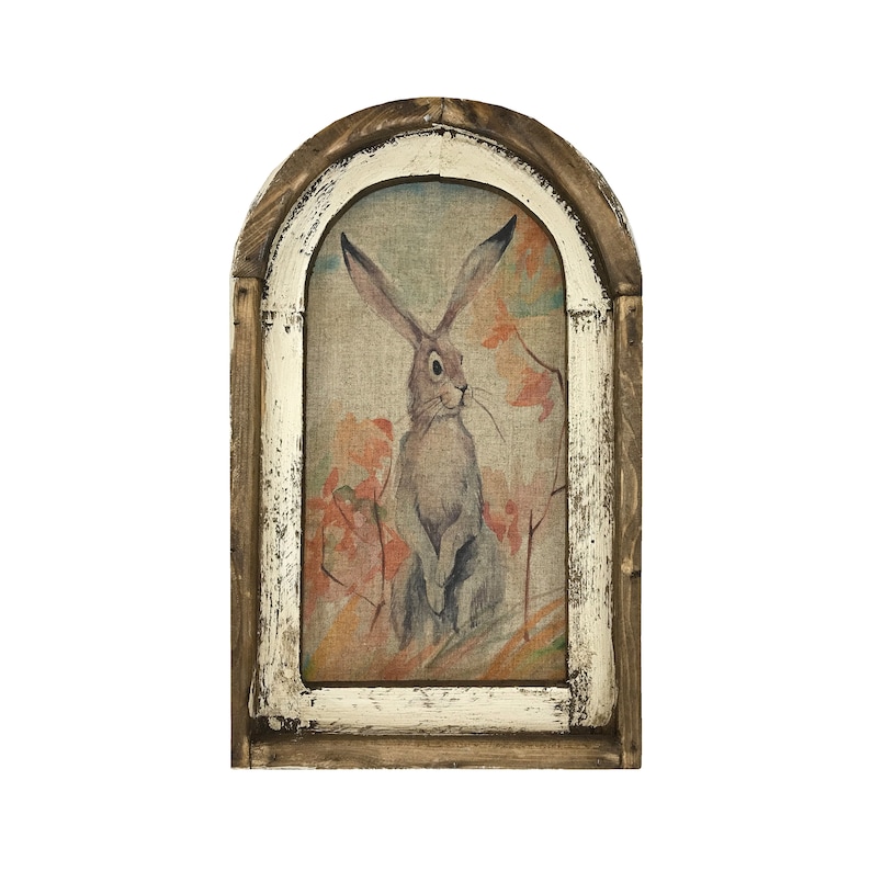 Bunny Wall Art 14 X 22 Arch Window Frame - Etsy
