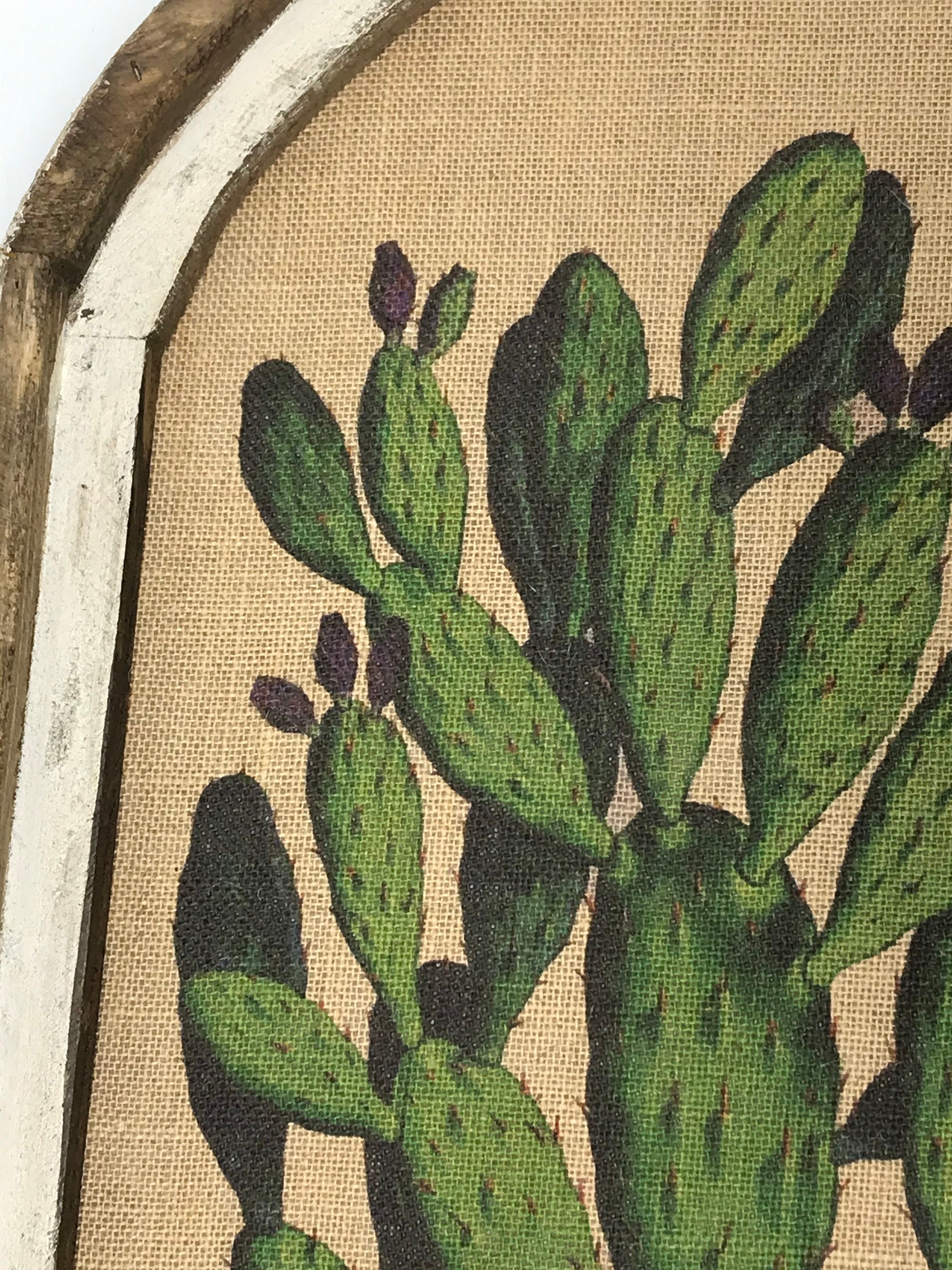 Cactus Wall Decor 18 X 30 Arch Window Frame | Etsy