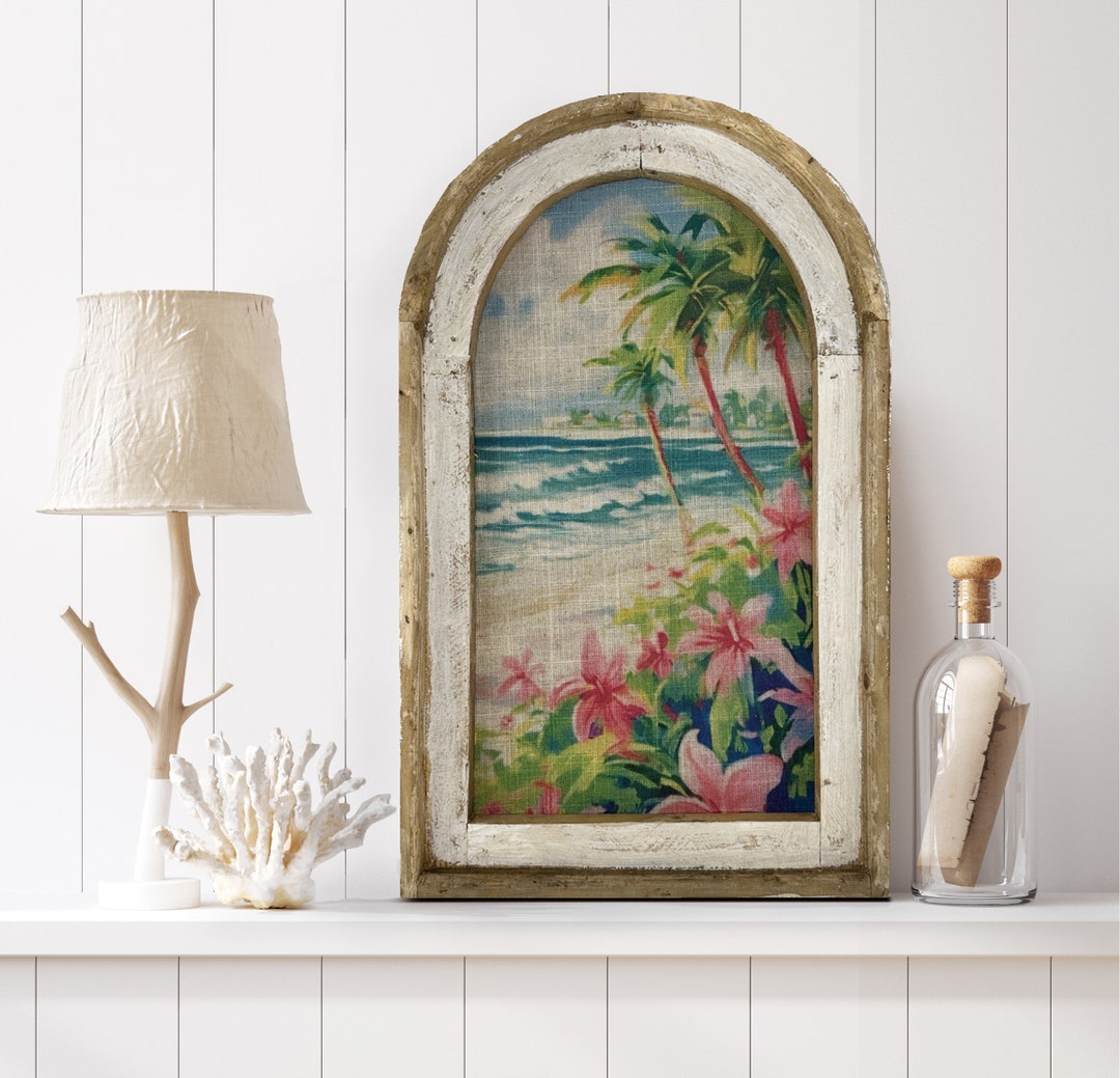 Colorful Beach Wall Decor | Coastal Wall Decor | Bathroom Wall Decor ...