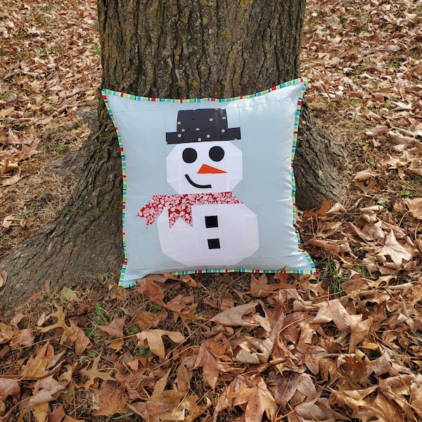 Snowman Pillow - Etsy