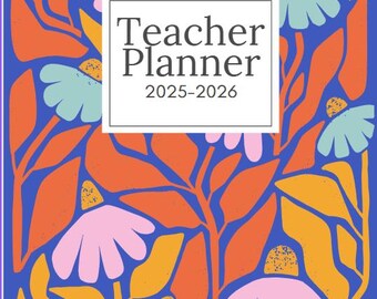 2025–2026 Teacher Planner Printable | Editable Floral PDF | Weekly ...