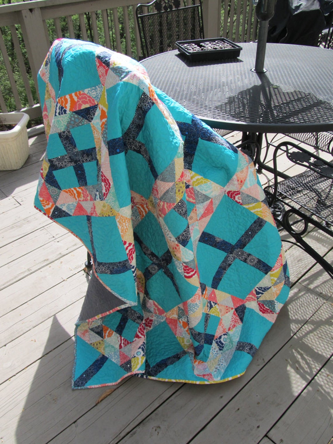 Digital PDF Crossing Waves Quilt Pattern PDF by Four Robbins Designs ...