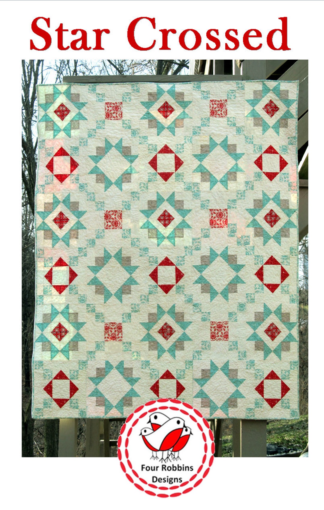 Star Crossed Quilt PDF Pattern – Modern Ohio Star & Irish Chain Design ...