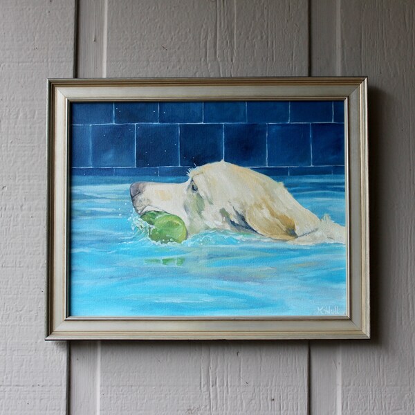 Yellow Lab Painting - Etsy
