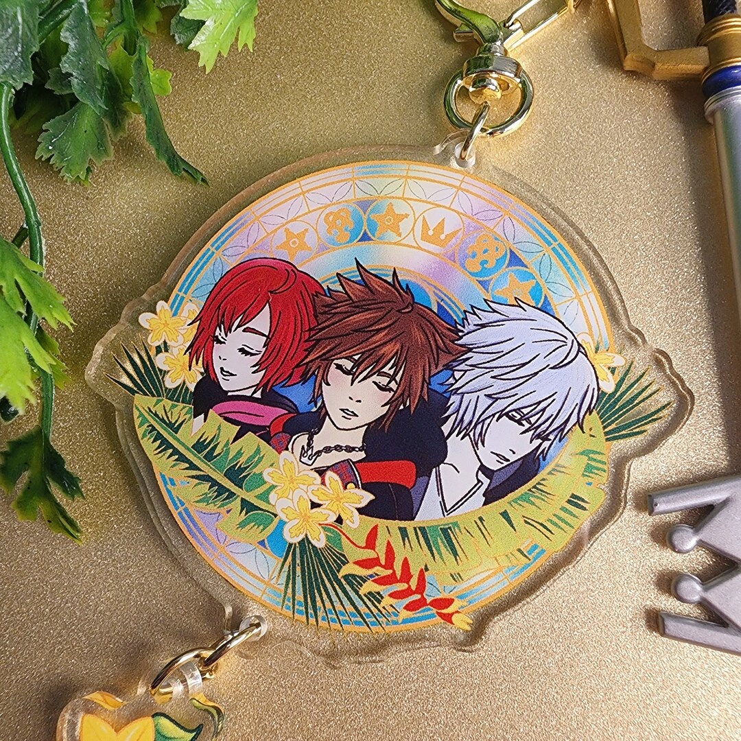 Kingdom Hearts Acrylic Double-sided Keychain : Destiny Islands Trio - Etsy
