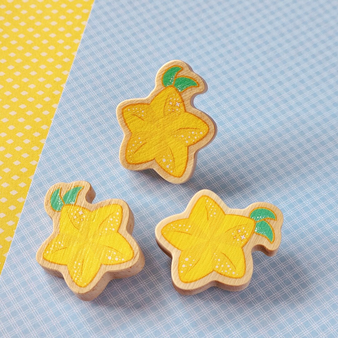 Wooden Pin Paopu Fruit Kingdom Hearts - Etsy