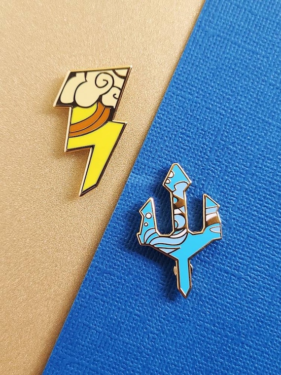 Hades Greek God Boons Zeus and Posiedon Hard Enamel Pins - Etsy Canada