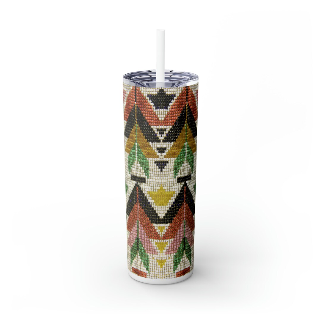 Native American Tumbler, Native American Cup, Beadwork Tumbler ...