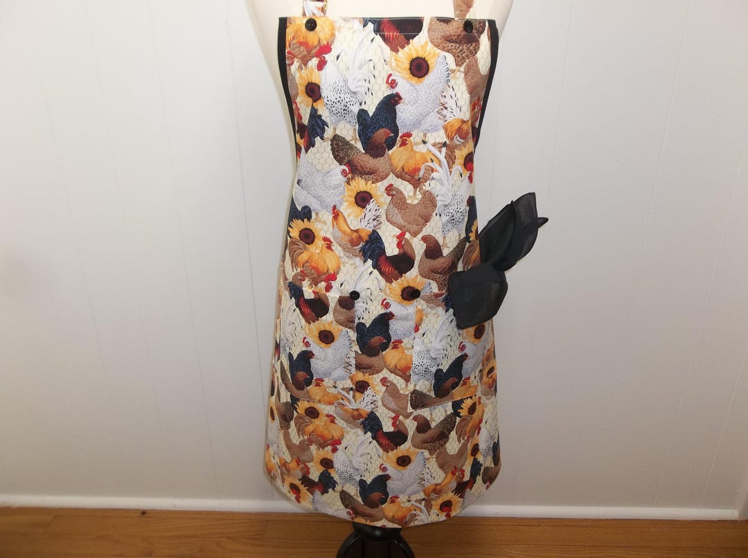 Chickens With Sunflowers All Purpose Apron - Etsy