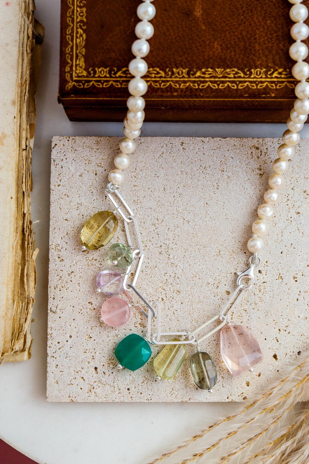 Precious Spices Necklace - Unique Piece - 925 Sterling Silver Necklace ...