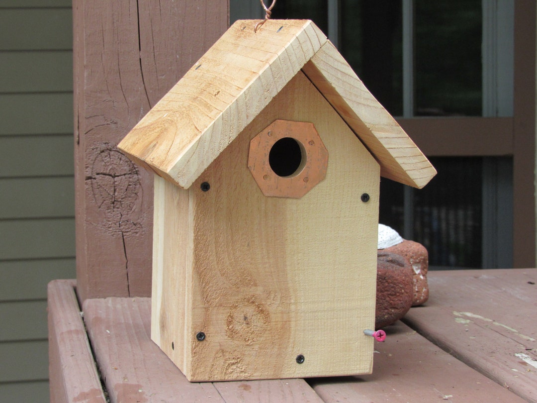 Cedar Wren Nesting Box, Wrens Will Love It - Etsy