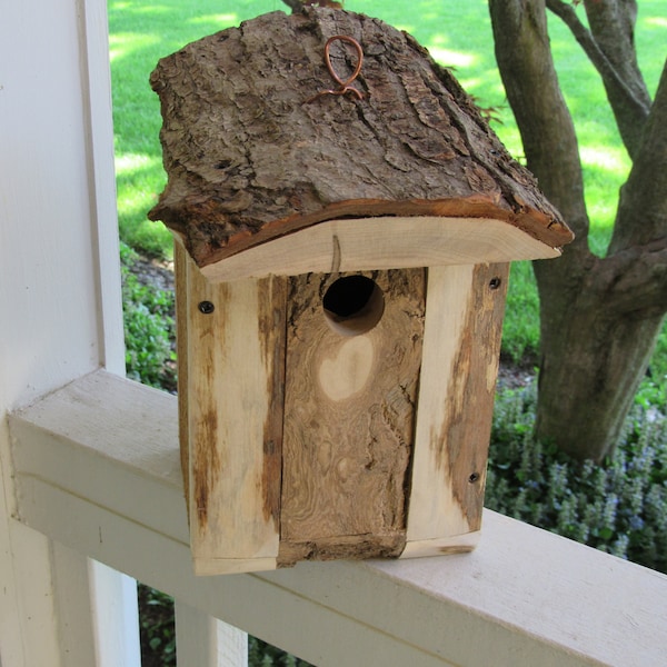 Bark Birdhouses - Etsy