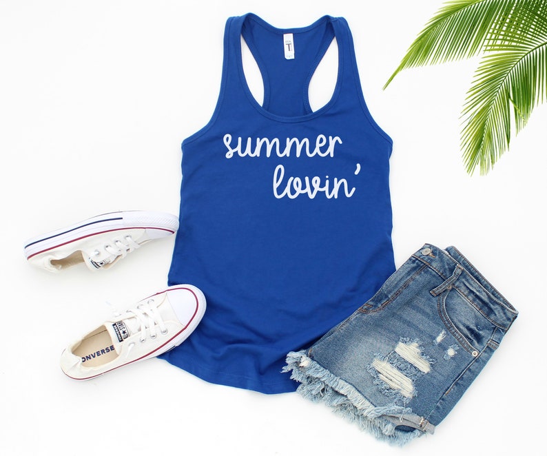 Cute Beach Shirts for Women with Saying Summer Lovin Printed | Etsy