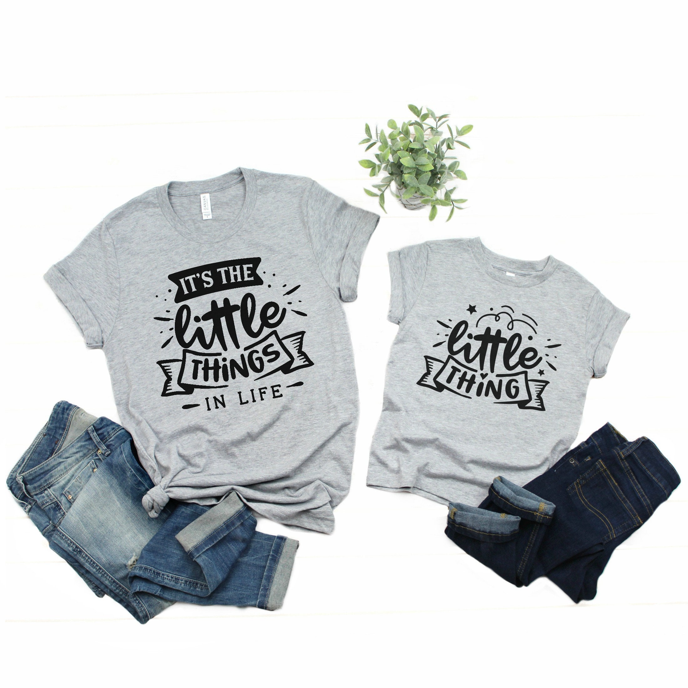 Mommy and Me Shirts With Saying It's the Little Things - Etsy