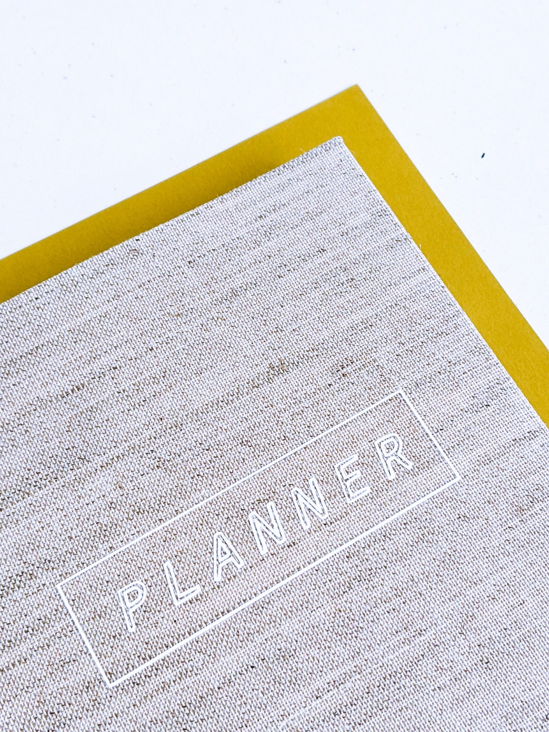 Linen Cloth 12 Month Day Planner, Weekly Planner, Monthly Planner ...