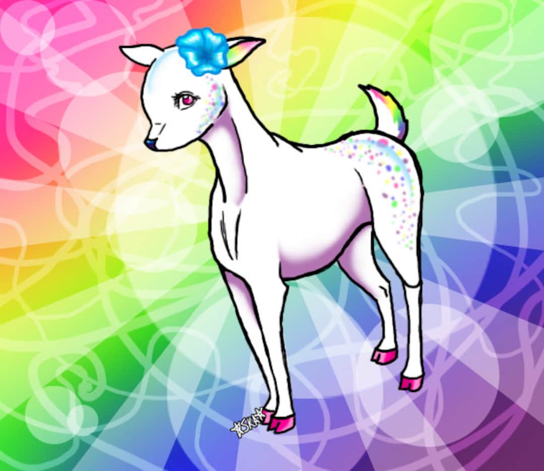 Little Doe Lisa Frank Inspired - Etsy