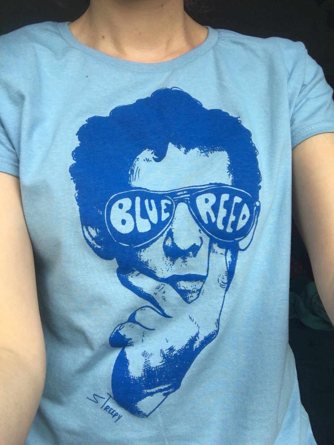 Lou Reed (BLUE REED) Custom T-shirt - Etsy