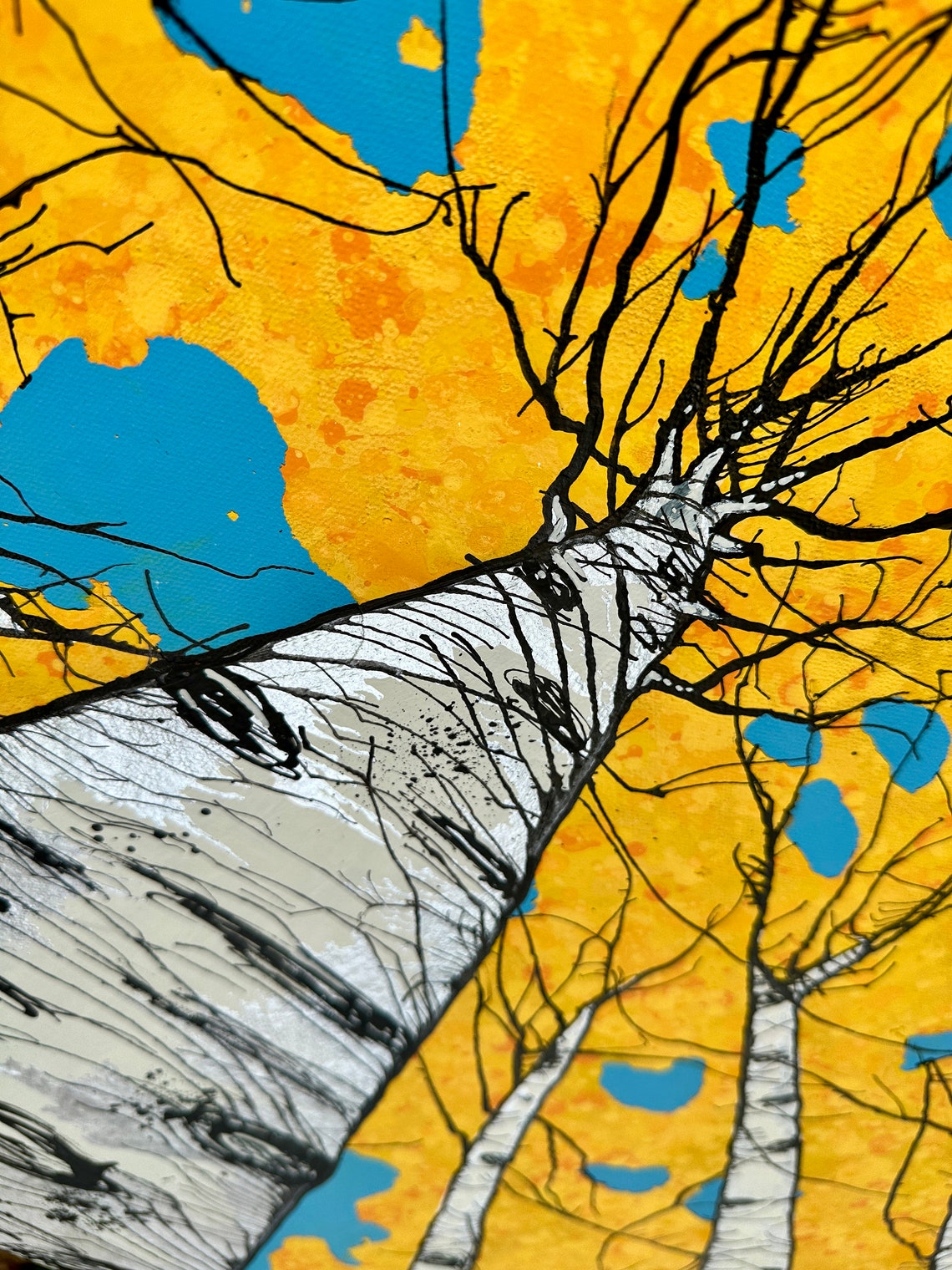 Original Art "mellow Yellow” Tree Painting by Mary Streepy May 2024 ...