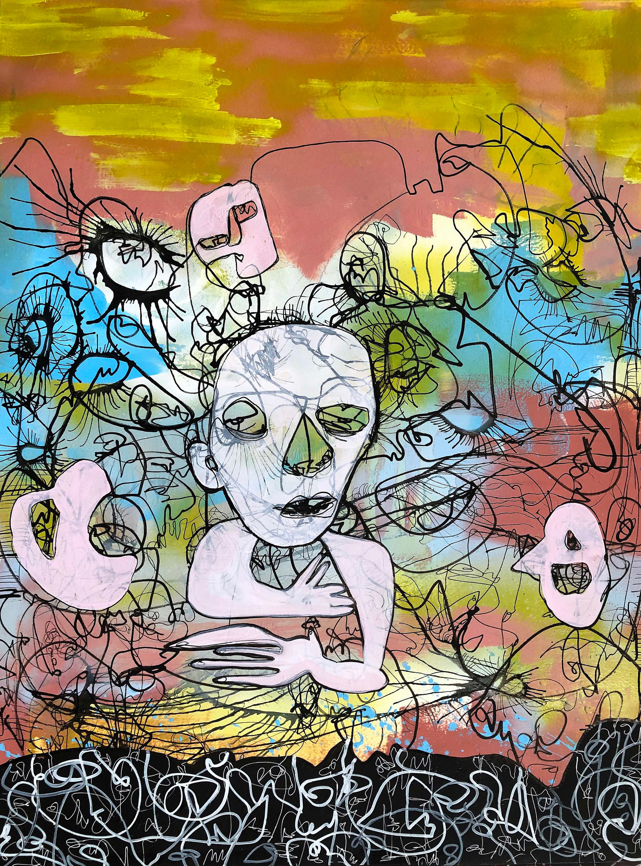 Original Art "stacked up Against Me” by Mary Streepy - Etsy