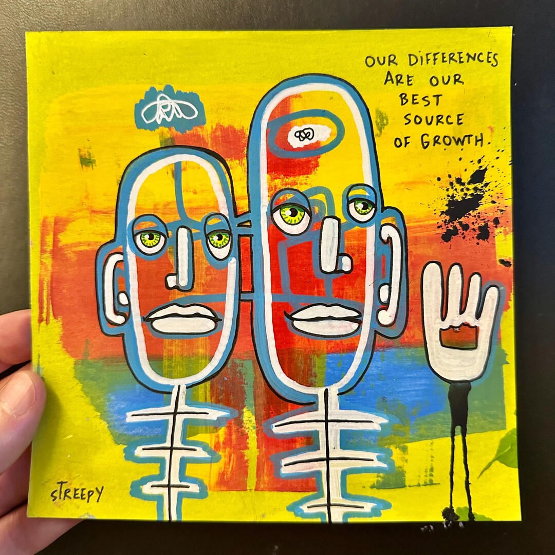 Original Art "our Differences Are Our Best Source of Growth” by Mary ...