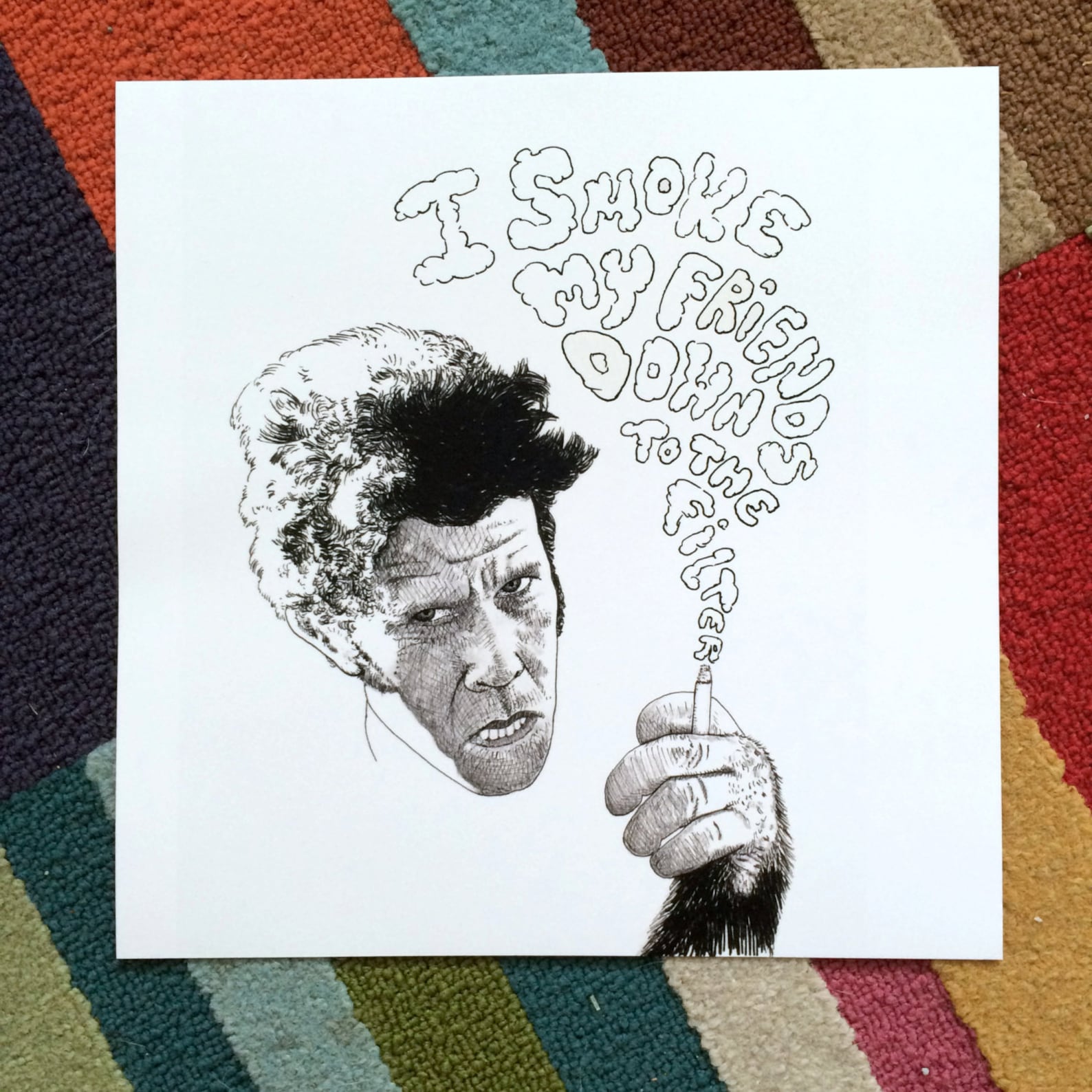 Tom Waits Original Illustration Art Print - Etsy