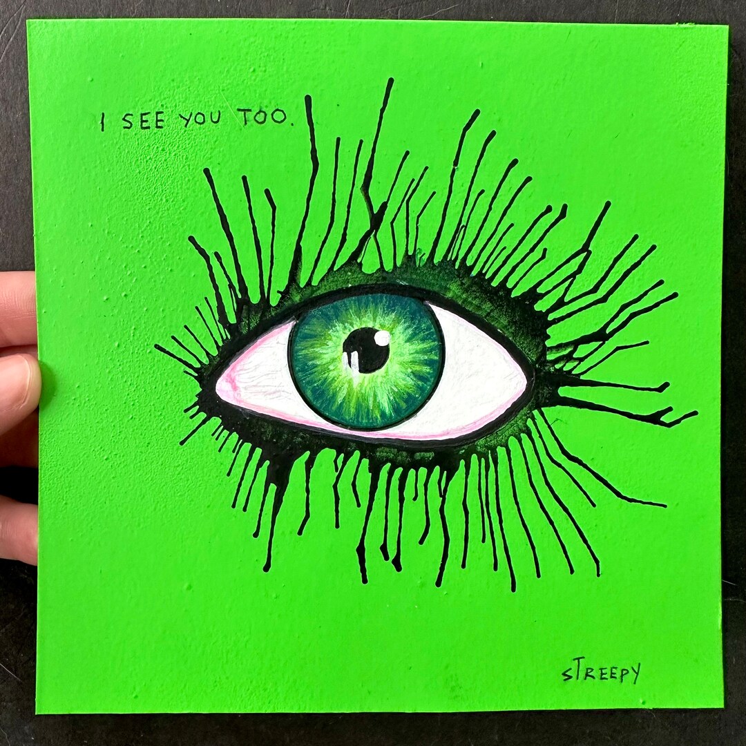 Original Art "i See You Too” Eyeball Collective. A Continuing Art ...