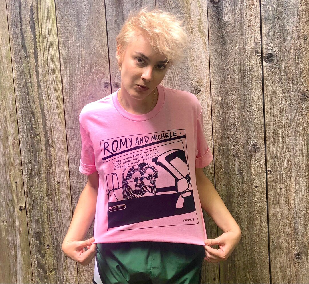 Romy and Michele (sonic Youth) Custom T-shirt - Etsy