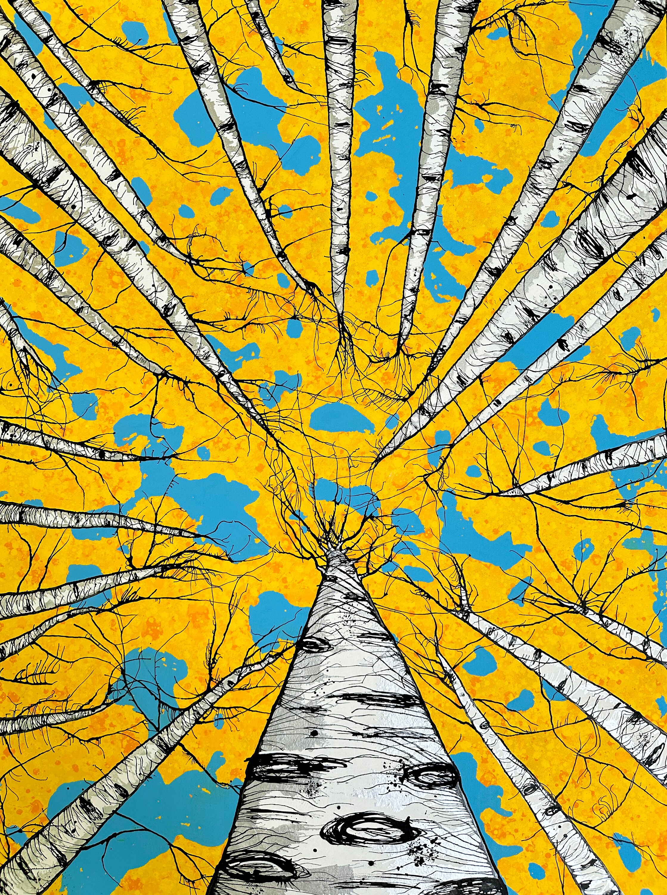 Original Art "mellow Yellow” Tree Painting by Mary Streepy May 2024 ...